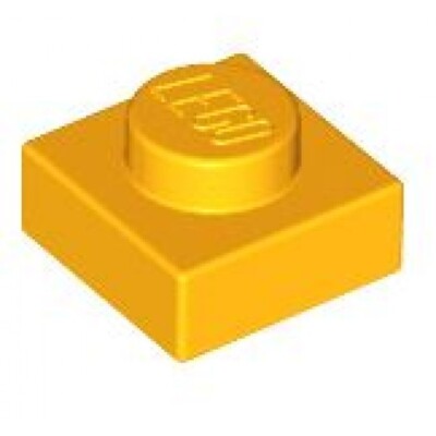 Lego - Bright Light Orange 1x1 - Plate | eBay