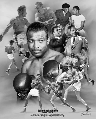 Boxing Legends Collage