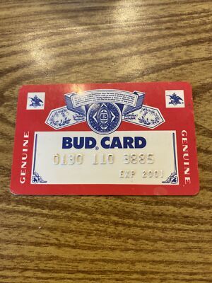1 Vintage Budweiser Anheuser Busch Bud Card / Connoisseur Card | eBay