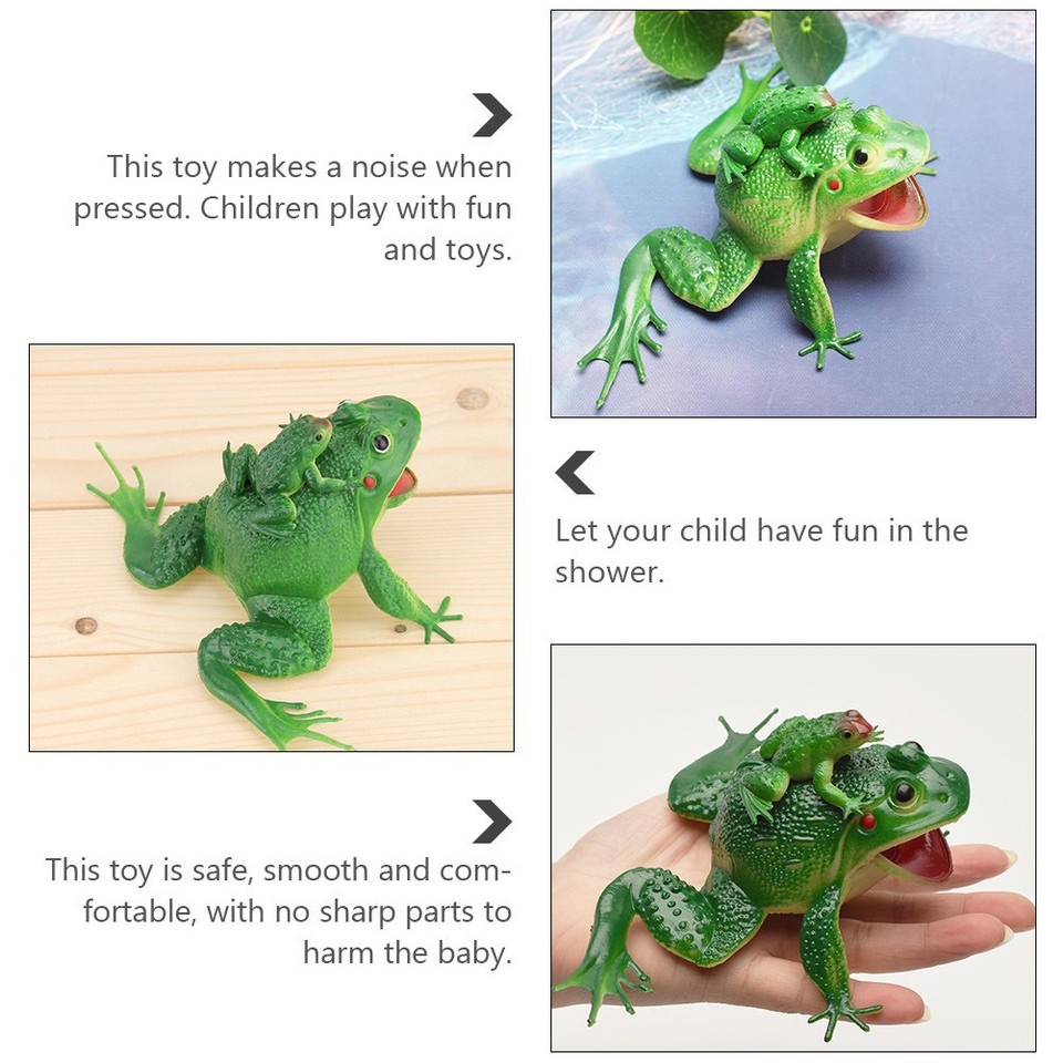 2Pcs Green Frogs Simulation Toy Boy Girl Mini Frogs Decoration Fun Gift ...