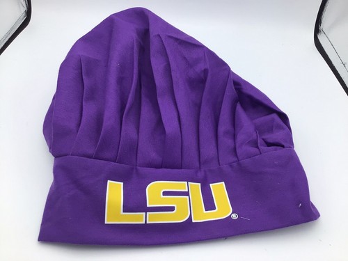 LSU Tiger Purple Chef Hat Adjustable Adult One Size Tailgate BBQ | eBay