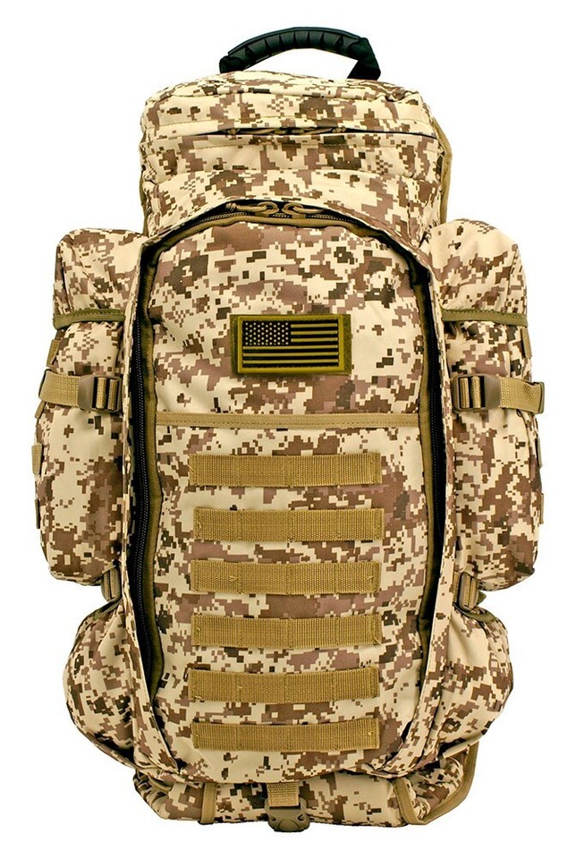 East West 911 Tactical Full Gear Rifle Combo Backpack Desert Dig Camo ...