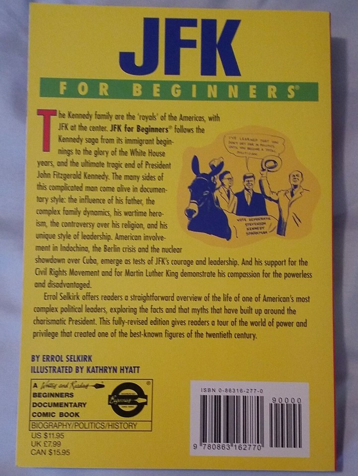 JFK for Beginners (Documentary Comic Book ) by Selkirk, Errol Paperback ...