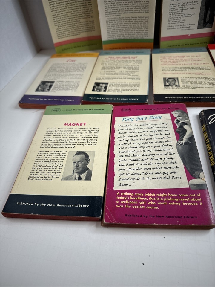 Lot of 14 Signet Books Publications 1st edition paperbacks, Forties And ...