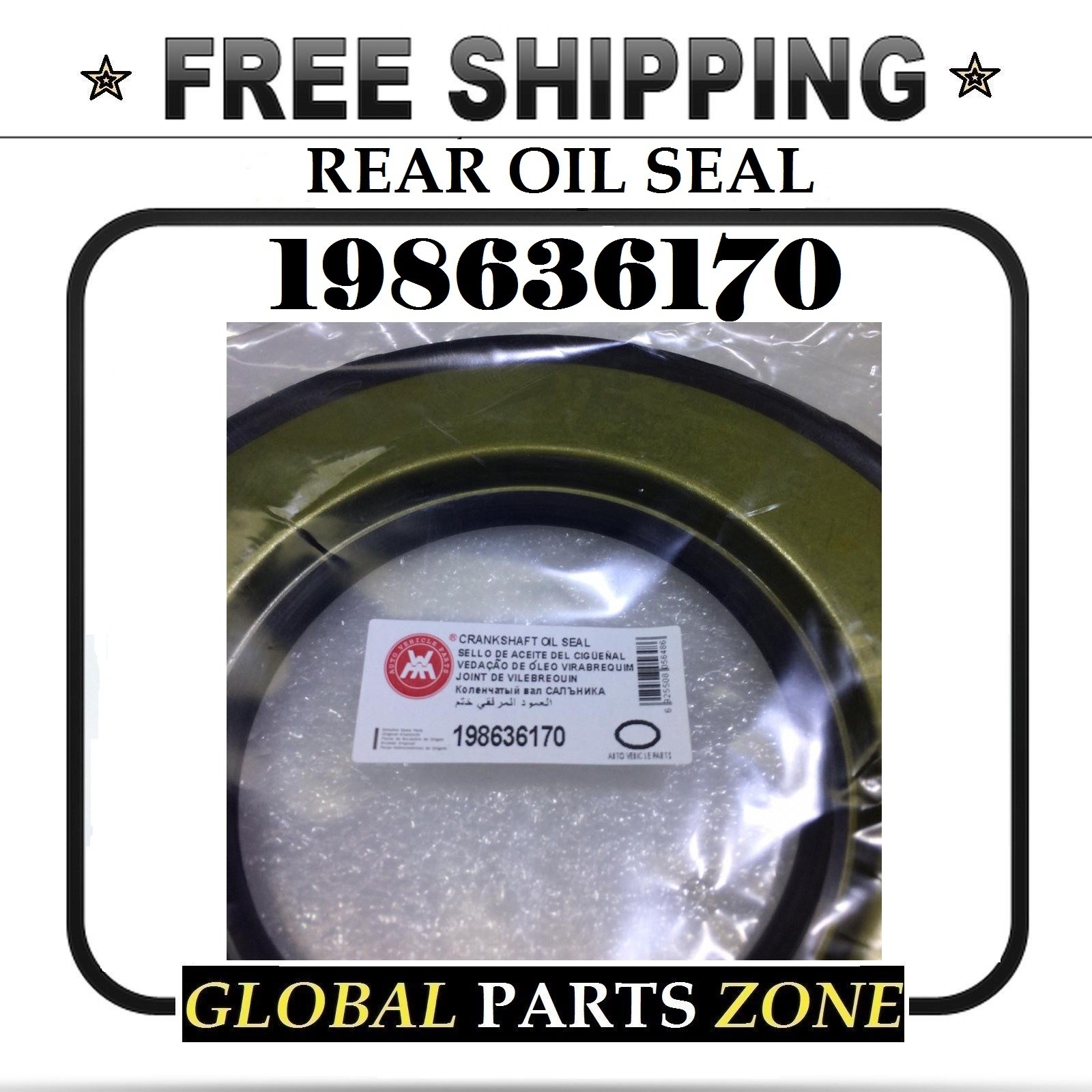 198636170 Rear Oil Seal For Perkins CAT 156-6973 403D-15 403D-15T 403C ...