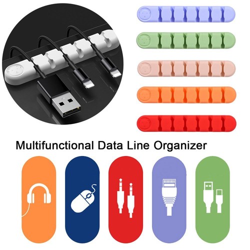 Phone Line Management Desktop Cable Fixer Data Arrangement USB Cable ...