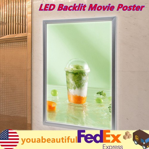 NEW LED Backlit Movie Poster Art Picture Frame Light Box Advertising ...