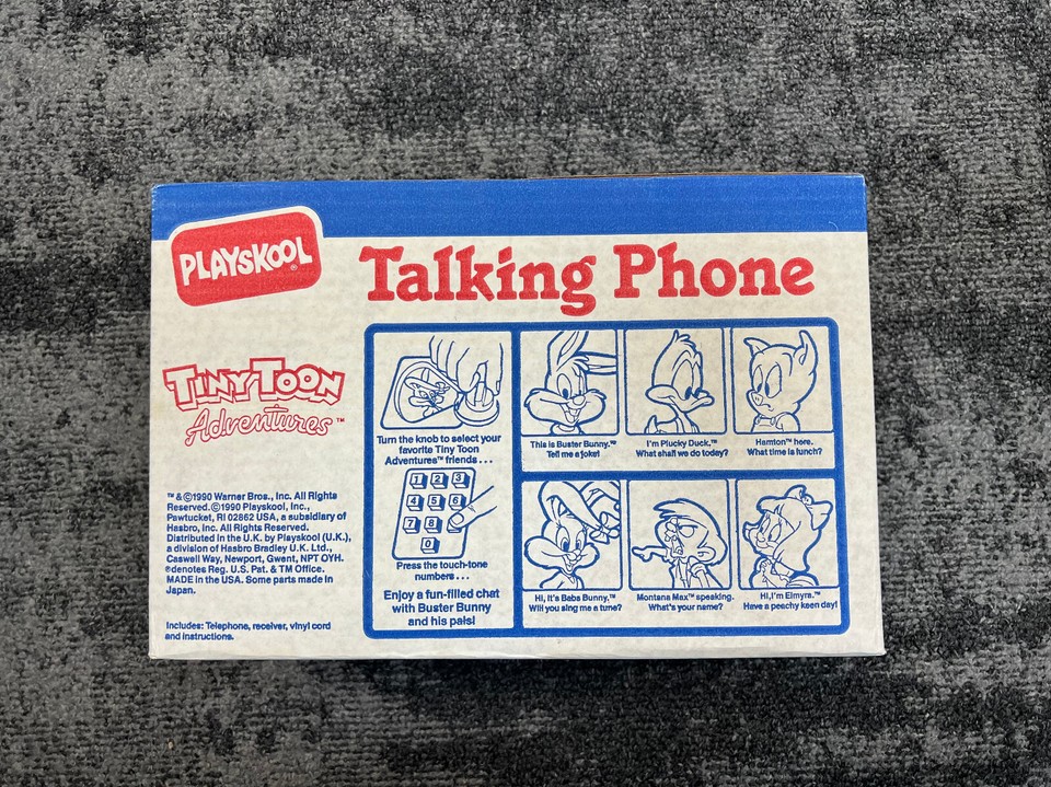 Vintage 1990 Playskool Talking Phone Tiny Toon Adventures BRAND NEW ...