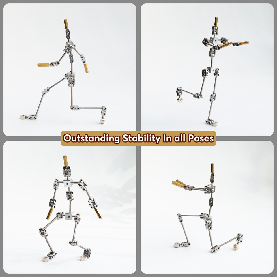 DIY Stainless Steel Human ARMATURE KIT for Studio Stop-Motion Animation ...