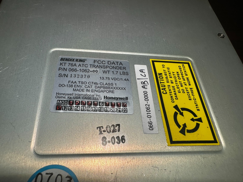 King KT76A transponder high serial number guaranteed 30 days | eBay