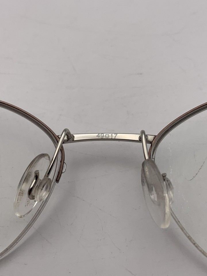 Stepper S Eyeglasses STS-2011 49-17-125 Gold Half Rim Oval Metal Frame ...
