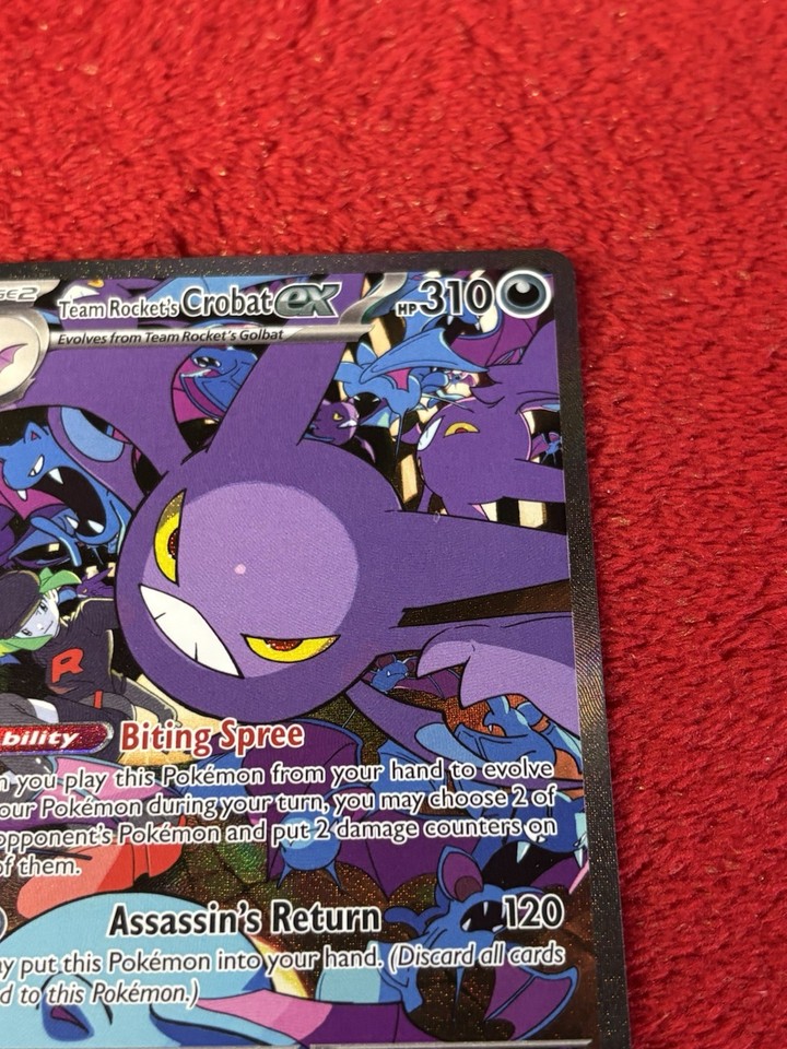 Team Rockets Crobat EX SIR 234/182 Destined Rivals Pokemon Full Art NM ...
