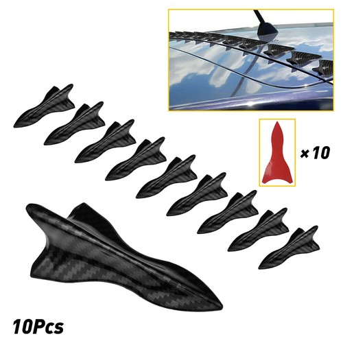 10x Shark Vortex Fin Diffuser Carbon Generator Fiber For Car Roof ...