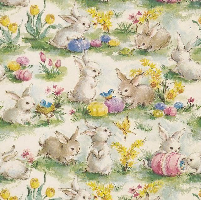 Vintage Rabbit Wallpaper