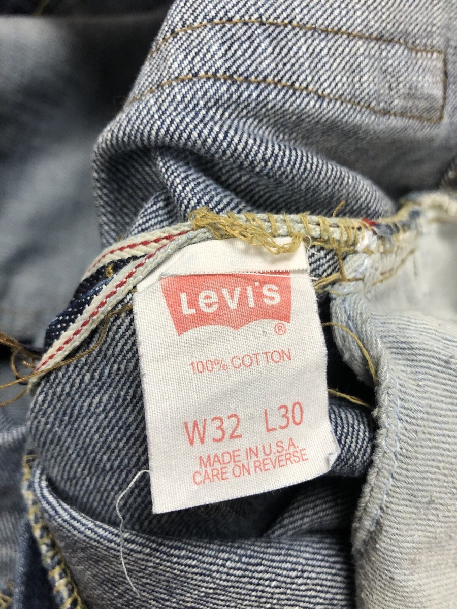 Vintage Levis Mens 32x30 Big E Selvedge Valencia Street 501 Vintage Levis Mens 32x30 Big E Selvedge Valencia Street 501