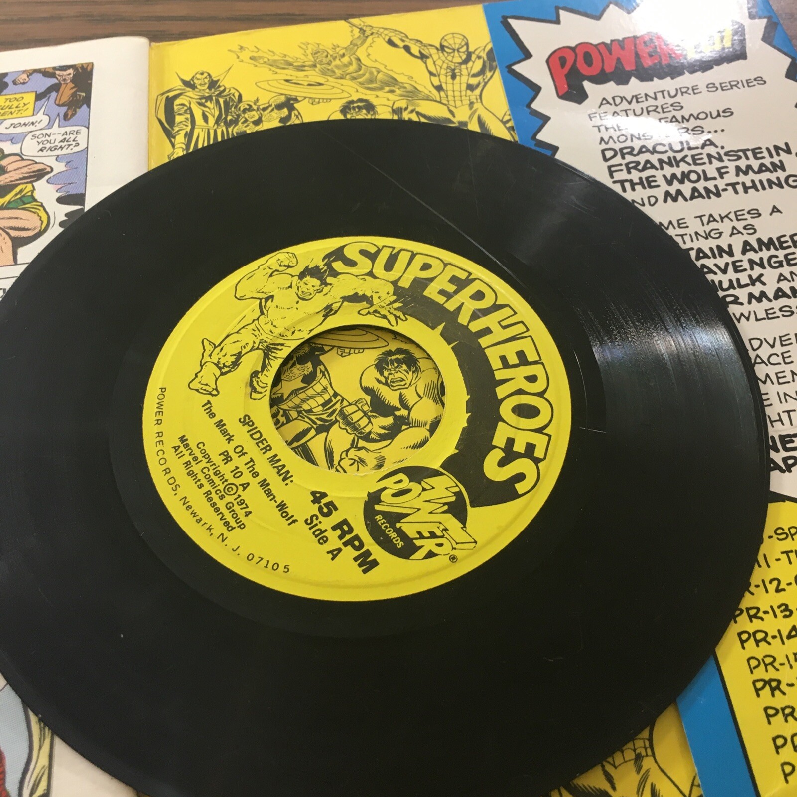 Power Record Comics PR10 / 1974 / Amazing Spiderman / Man-Wolf | eBay