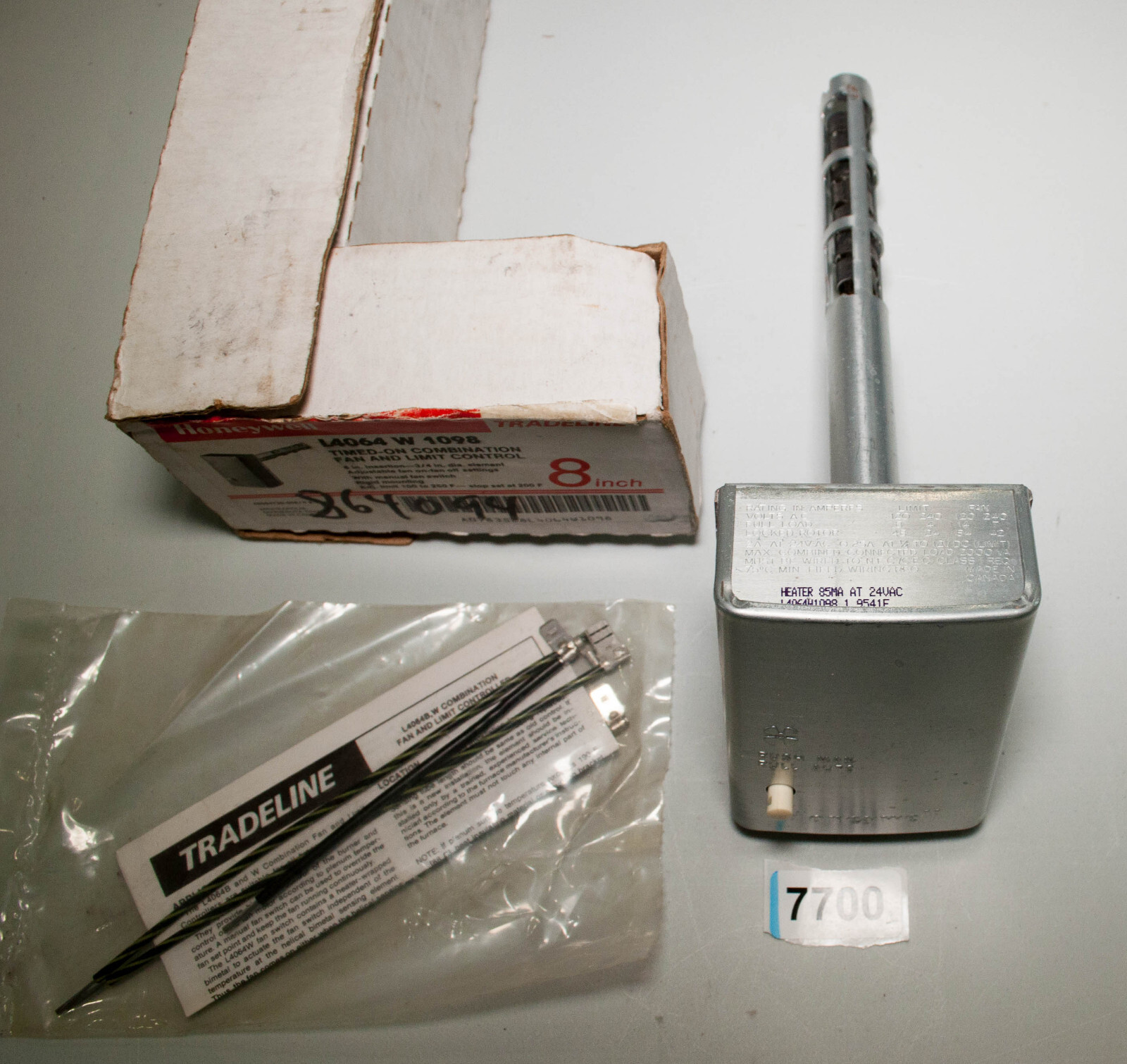 Honeywell L4064W1098 Combination Fan and Limit Furnace Control for sale ...