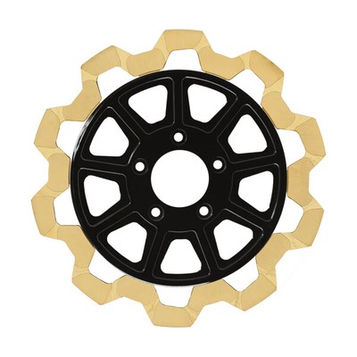 Bow Tie Full Floating Front Brake Rotor 11.5in Gold Breakout CVO 13-14 ...