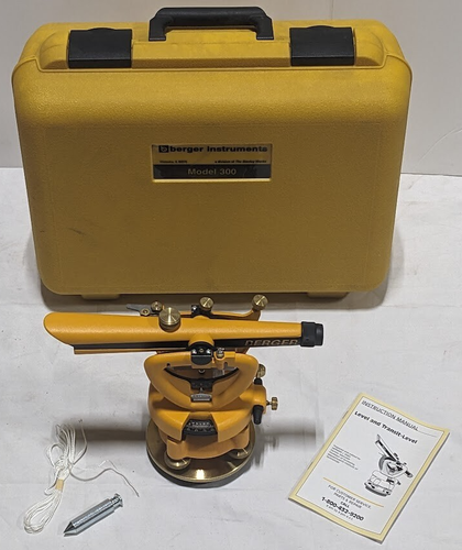 CST Berger Instruments Model 300 Transit Level Surveying with Hard Case ...