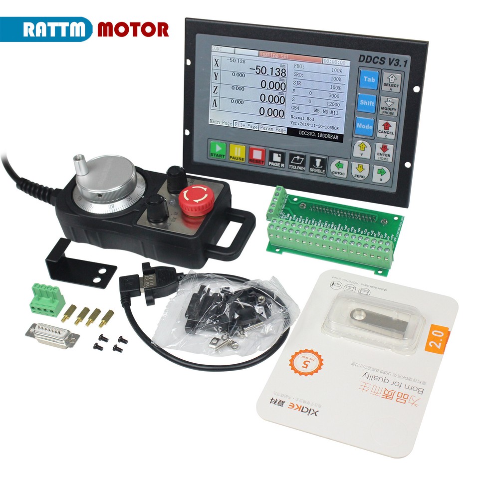 「USA」 4 Axis CNC Controller Motion Offline Stand Alone DDCSV3.1 w ...