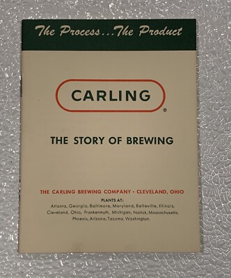 CARLING THE STORY OF BREWING BEER BOOKLET PAMPHLET A-1 STAG BLACK LABEL ...