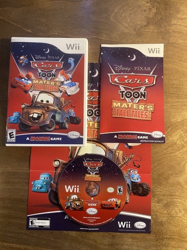 Cars Toon: Mater's Tall Tales (Nintendo Wii, 2010) W Poster & Manual ...