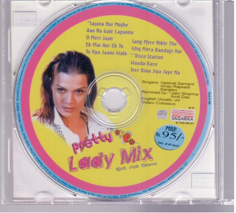 Preety lady Mix - sajna hai Mujhe By vaishali samant [CD] | eBay