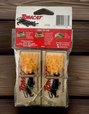 TOMCAT CONVENTIONAL “MOUSE TRAPS” (WOODEN SPRING LOADED) 4 TRAPS! - NEW ...