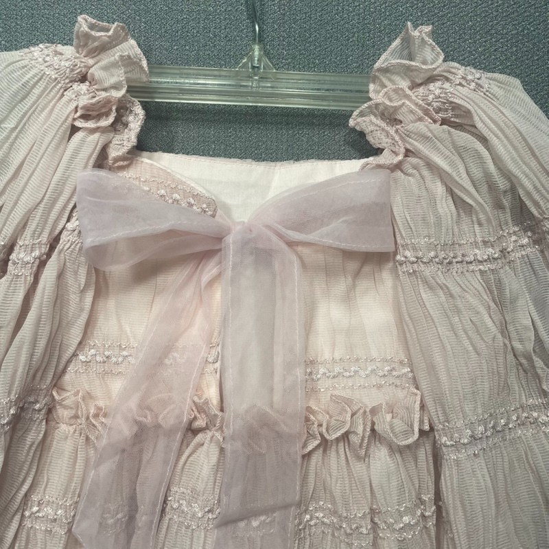 NWT Before and Ever Little Girls Frilly Pink Dress Holiday Princess ...