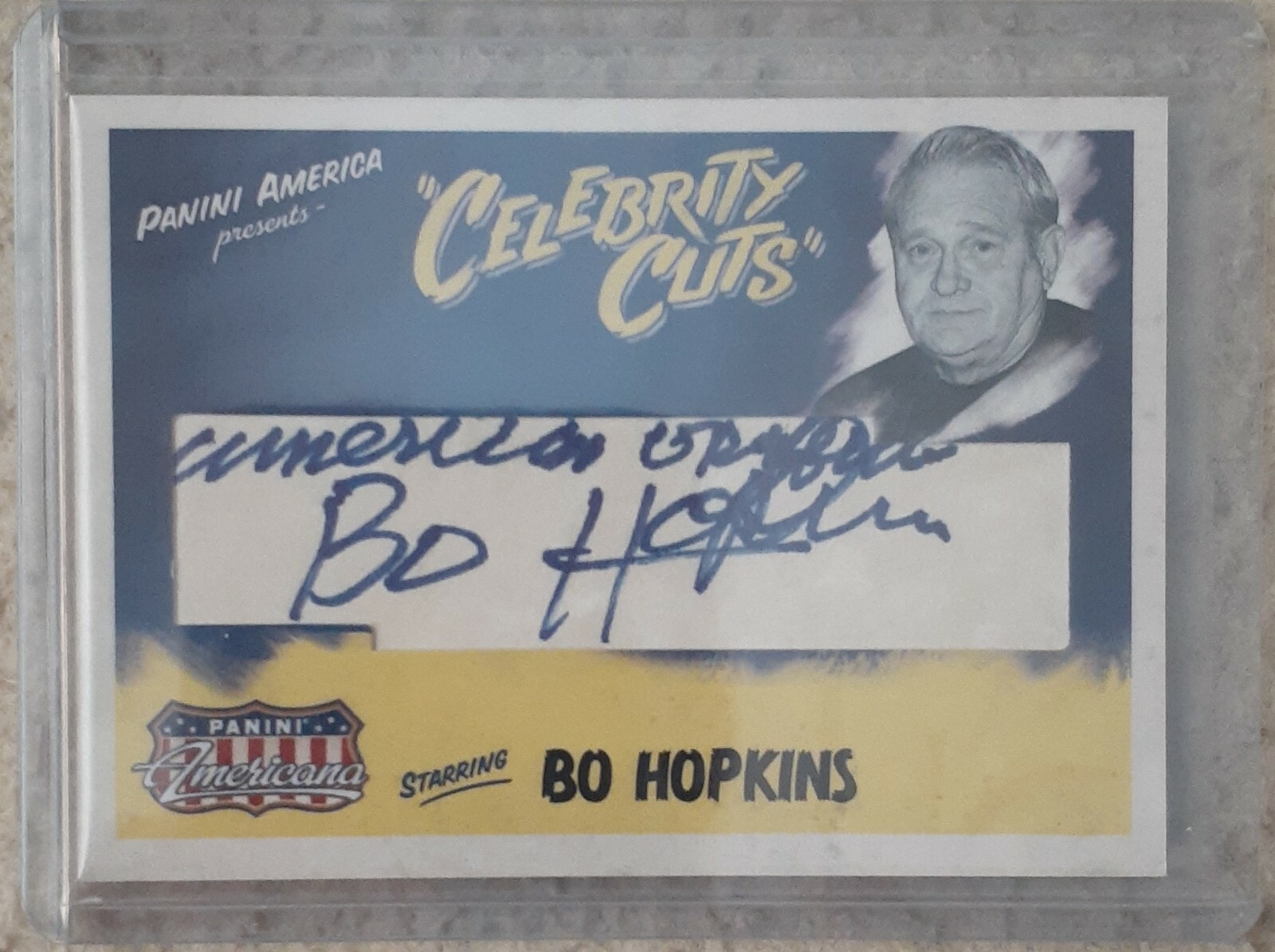 2011 Panini Americana Bo Hopkins SP Cut Auto 1/10 American Graffiti ...