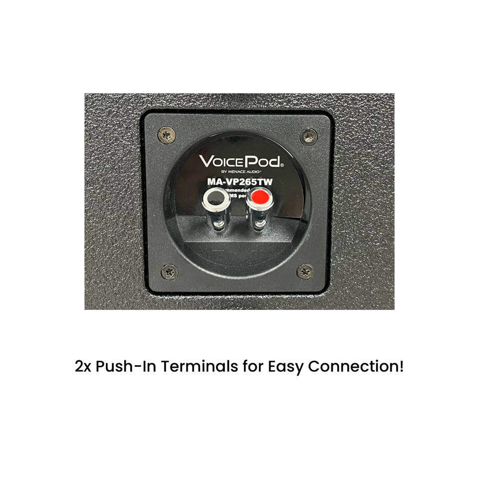 VOICEBOX® VOICEPOD® by MENACE AUDIO® Dual 8" Empty Midrange Enclosure ...
