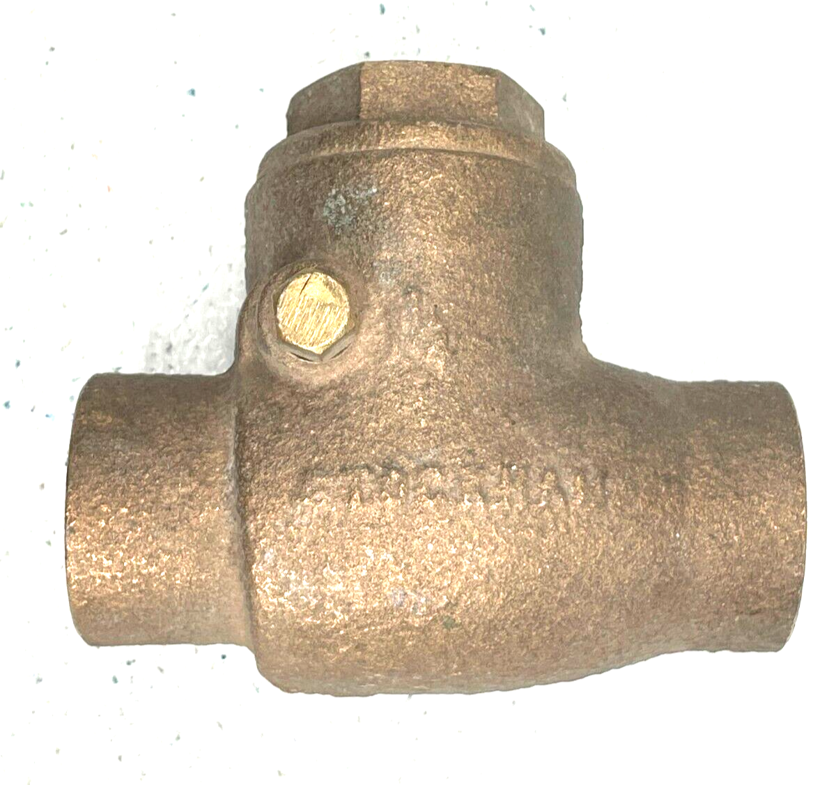 STOCKHAM Bronze Swing Check Valve 1-1/4" CTS Solder Joint Ends 125-SWP ...