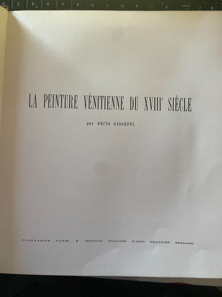 La peinture Vénitienne du 18eme siècle par Decio Gioseffi MK 262 | eBay