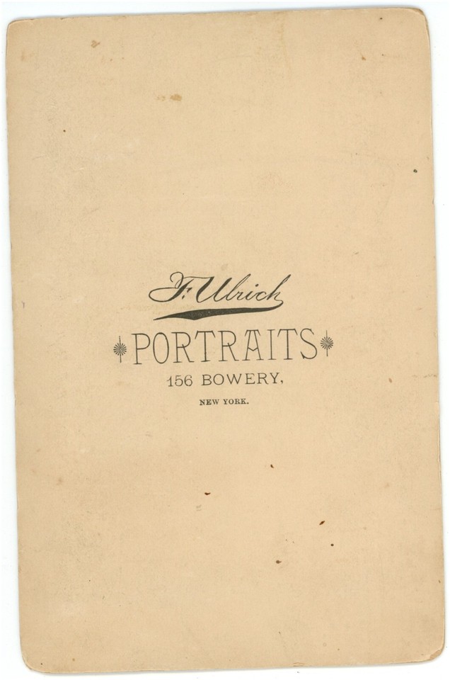 CIRCA 1880'S CABINET CARD Handsome Man With Barbell Mustache Ulrich New ...