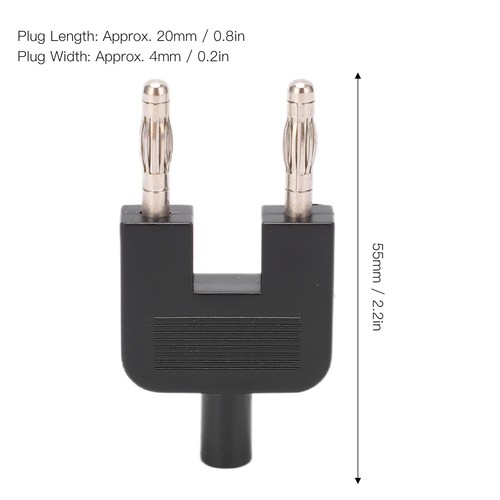 U35 U Shaped Short Circuit Banana Plug Adapter Female To 2 Male ...