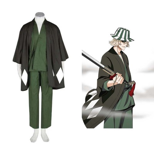 BLEACH Urahara Kisuke Kimono Anime Outfit Uniform Cosplay Kostüm ...