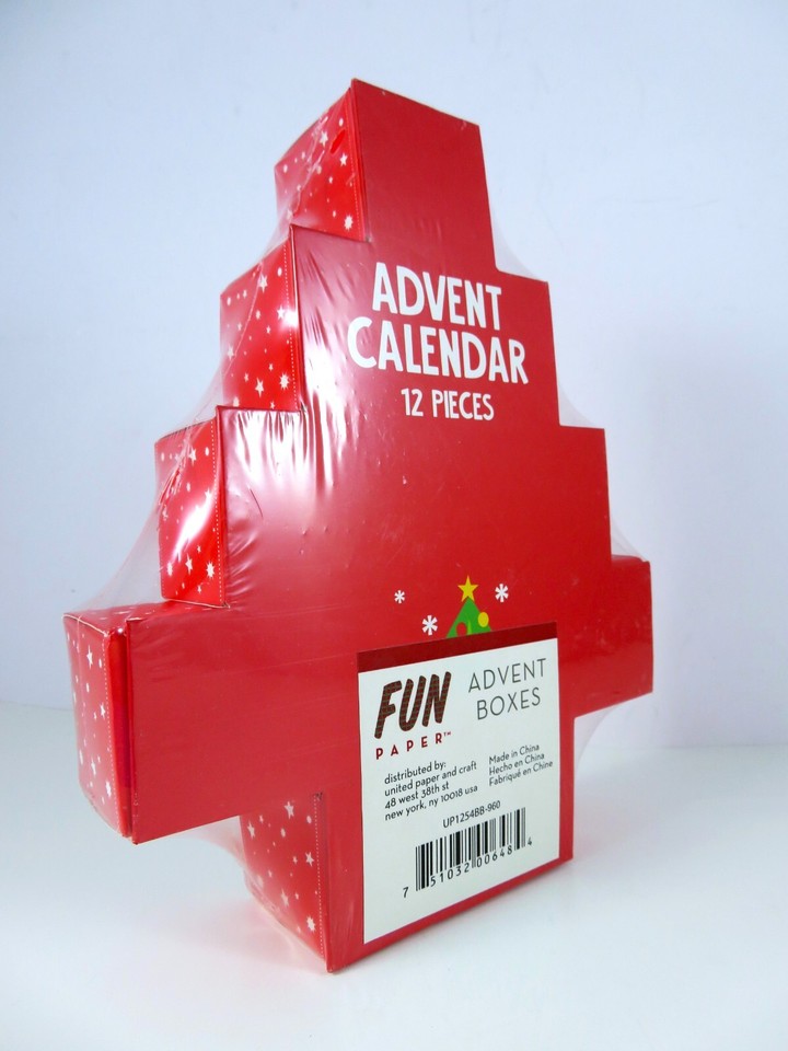 Advent Boxes Calendar 12 Piece Countdown Days Of Christmas Fun ...