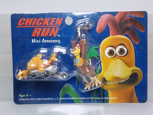 Chicken Run Mini Accessory Ginger & Rocky Charm Figure Dreamworks 2001 ...
