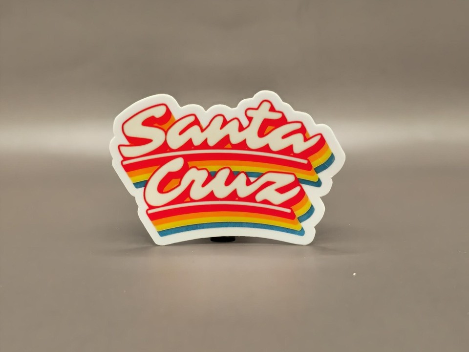 Santa Cruz Inspired Stickers Skateboard Surf Wave Beach California ...