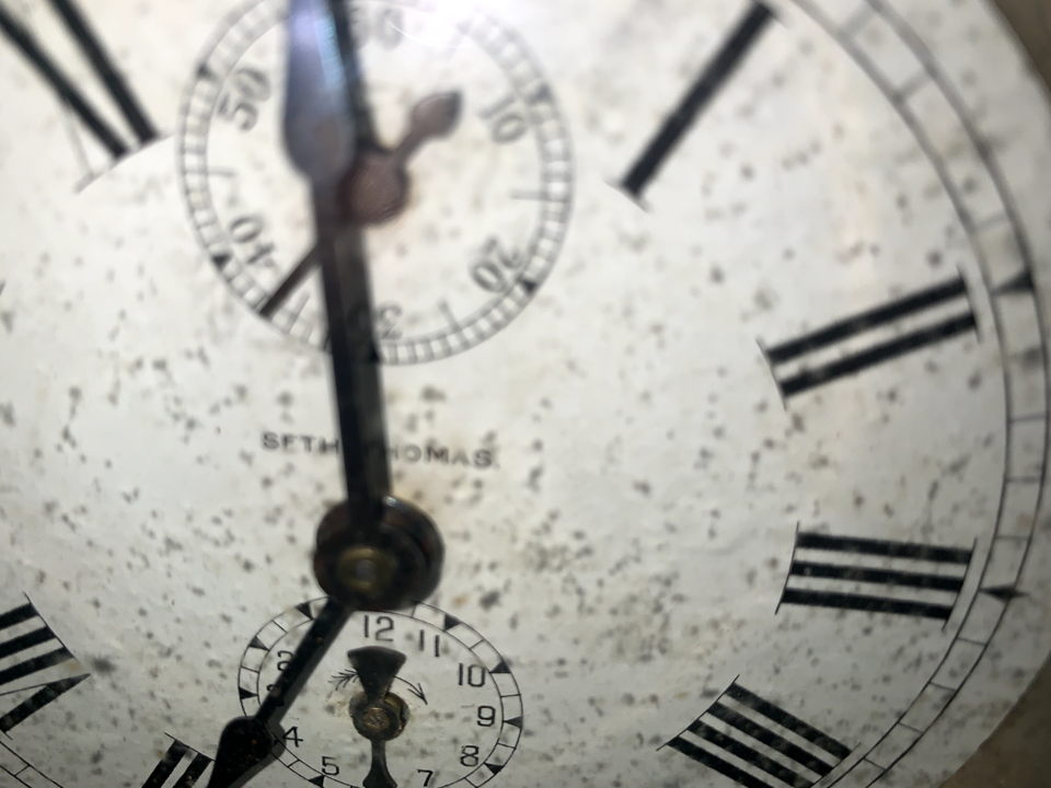 ANTIQUE SETH THOMAS METAL TABLE LONG ALARM CLOCK CIRCA 1909 | eBay