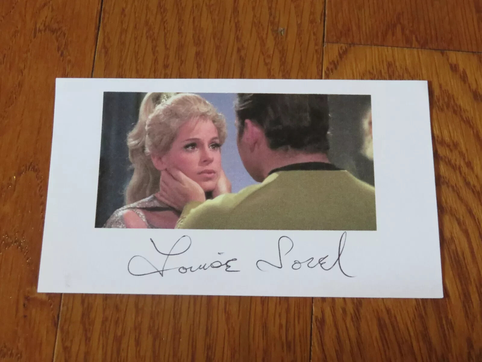 Louise Sorel Autographed Hand Signed 3x5 Paper Star Trek | eBay