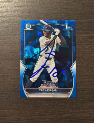 2023 Bowman Draft Sapphire Tre Morgan Auto Signed IP GTP BDC-199 RC 1st ...