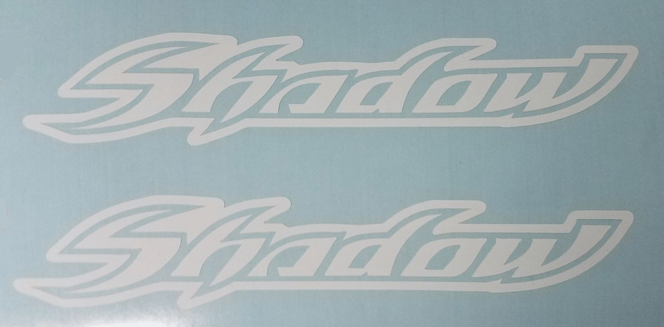 HONDA SHADOW OUTLINED TANK FENDER STICKERS DECALS (2x) | eBay