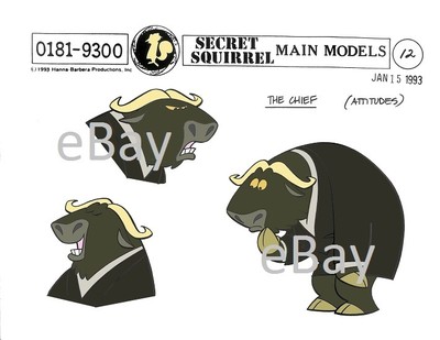 SECRET SQUIRREL MAIN MODEL SHEET - The CHIEF | eBay UK
