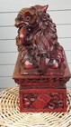 Two Giant Fu Foo Chinese Dog Lion Door Protective Statues 18" x 15" x ...