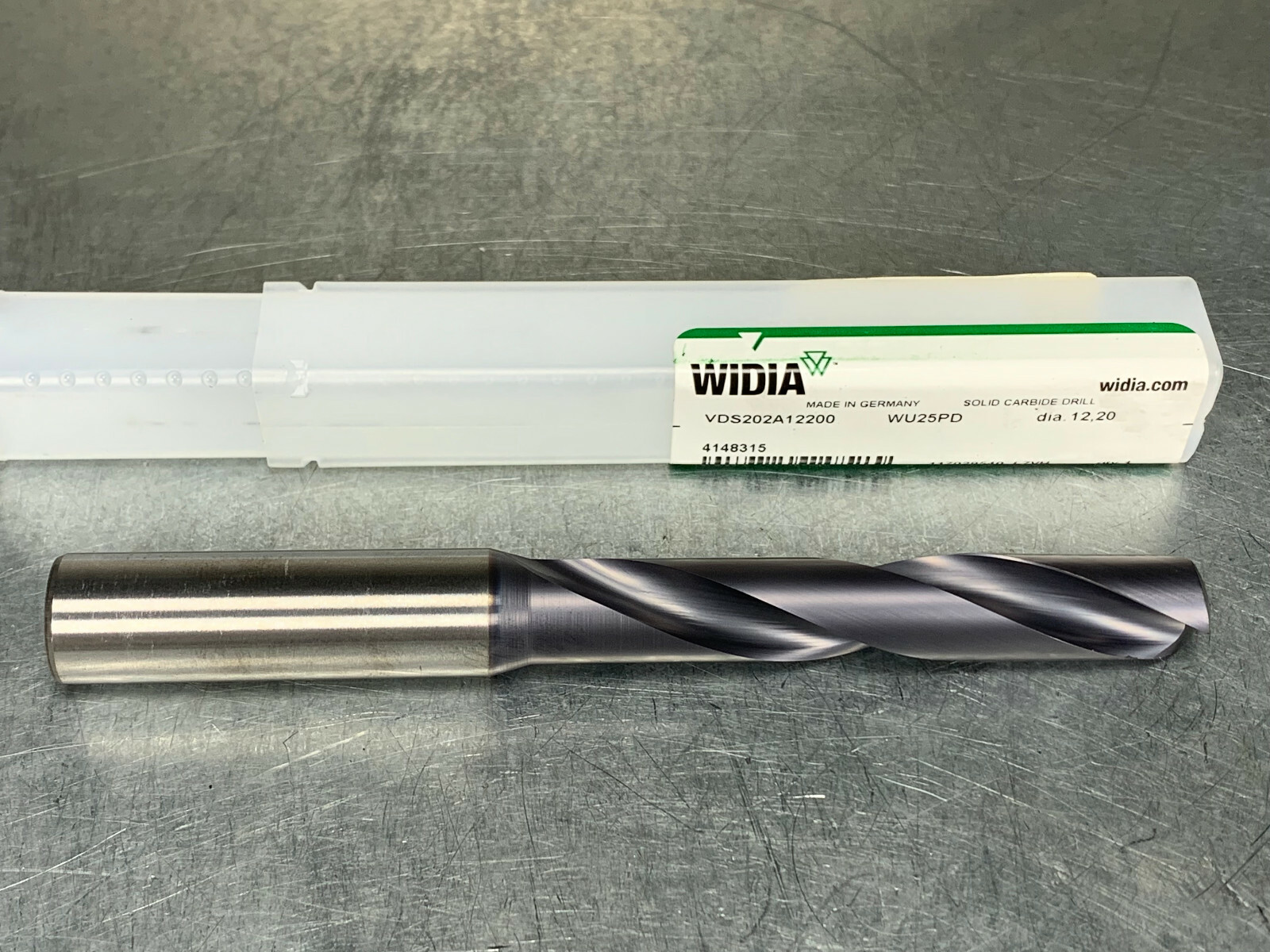 Widia 12.2mm Solid Carbide Jobber Drill, TiAIN Coated VDS202A12200 ...