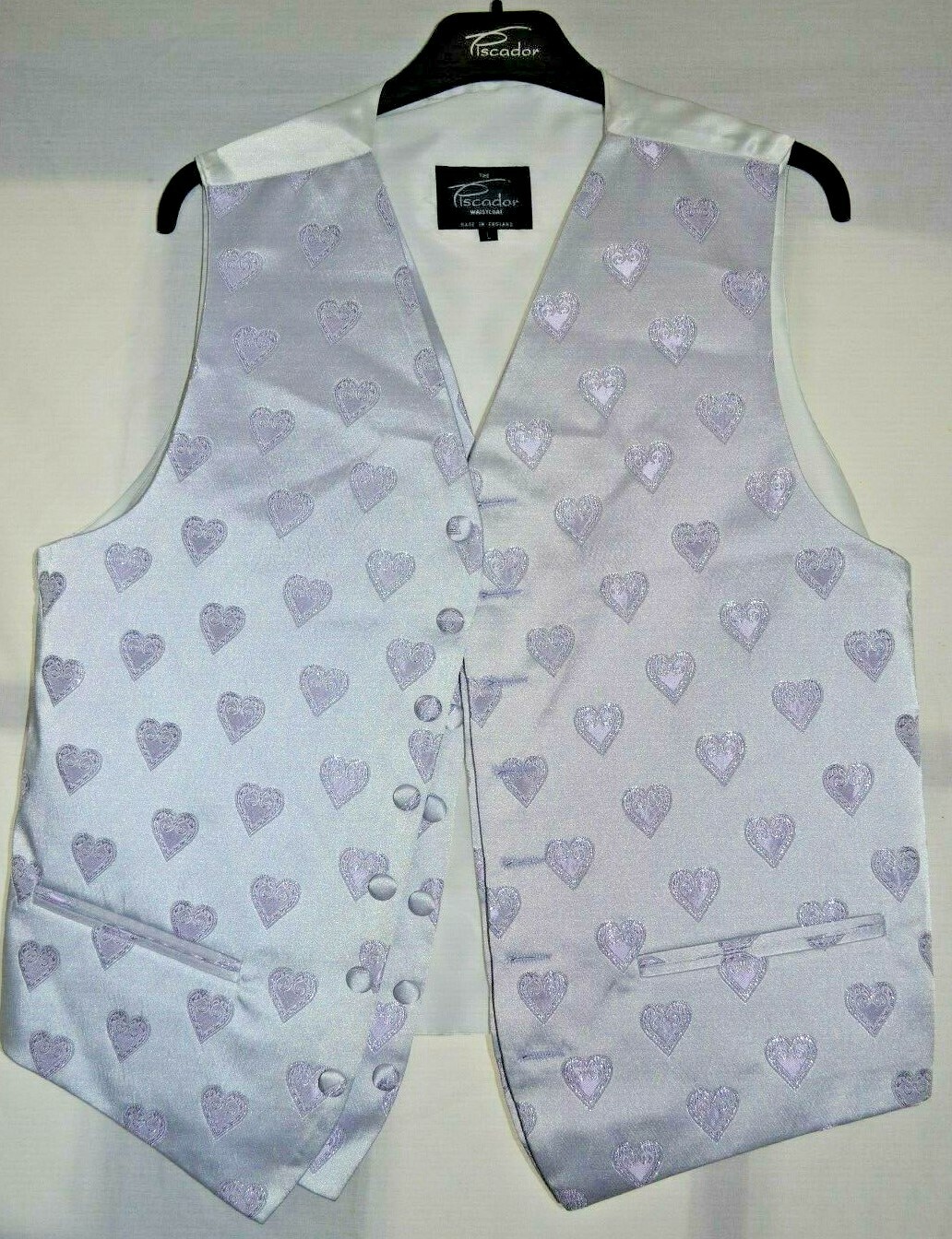PISCADOR -ENGLAND SMART CLASSIC LILAC PATTERNED WAISTCOAT/VEST L | eBay UK