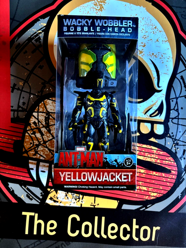 WACKY WOBBLER MARVEL YELLOWJACKET EXCLUSIVE 6" BOBBLEHEAD ACTION FIGURE ...