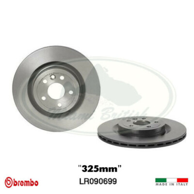 LAND ROVER REAR DISC BRAKE SET x2 DISCOVERY SPORT RANGE VELAR LR090699 ...