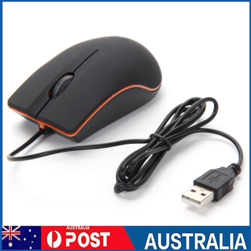 2Pcs USB 3D Wired Optical Mini Mouse Mice For PC Laptop Computers black ...